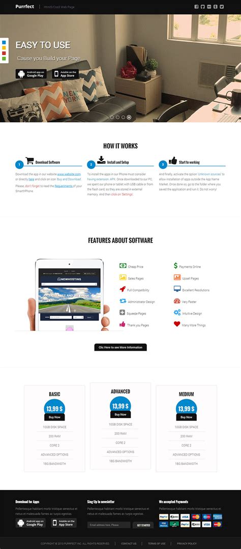 30 Best Internet Marketing Landing Page Templates Free Premium