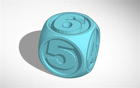 3d Design Lesson Die On The Workplane Result Tinkercad