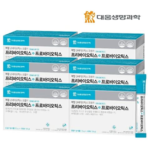 대웅생명과학 프리바이오틱스 프로바이오틱스 모유 유산균 6박스 6개월분 티몬