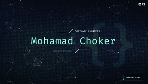 Mohamad Choker Software Engineer 👨🏻‍💻