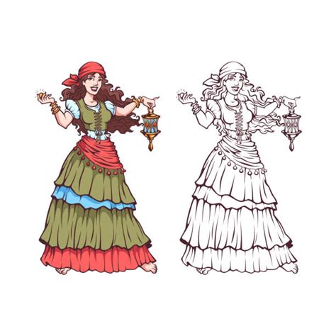Best Gypsy Illustrations Royalty Free Vector Graphics And Clip Art Istock