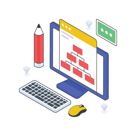 Web Structure Isometric Colored Illustration 54919926 Vector Art At