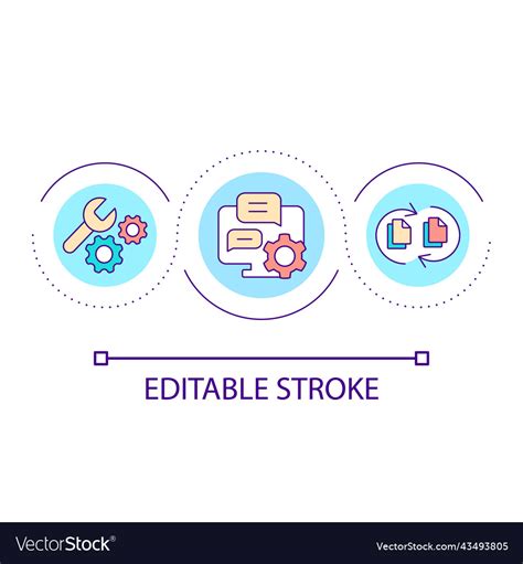 Communication Technology Loop Concept Icon Vector Image