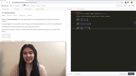 Next Permutation Leetcode 31 Python On Time And O1 Space