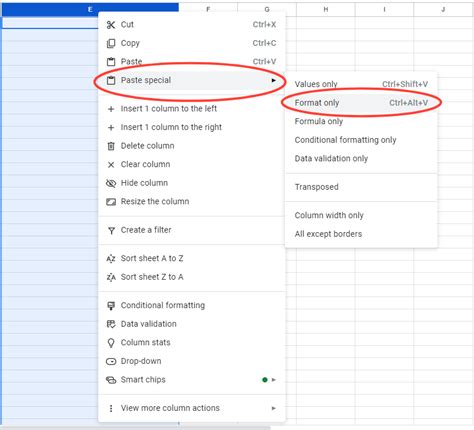 Ways To Resize Columns Change The Column Width In A Google Sheet