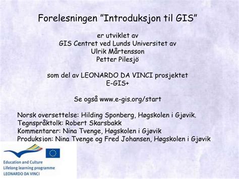 Introduksjon Til Gis Pptx