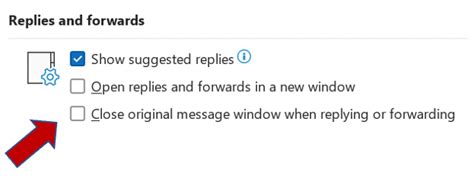 Close Original Message Automatically After Replying Forwarding For