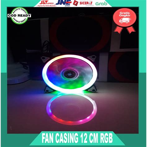 Jual Fan Casing Rgb Mejec 12 Cm Static Shopee Indonesia