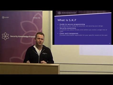 Free Video Owasp Security Knowledge Framework From Cooper Class Central