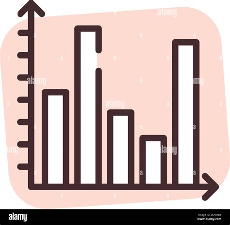 Chart Growth Bar Illustration Or Icon Vector On White Background