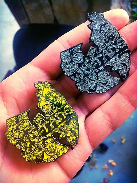 Wu Tang Clan Viberaider Hat Pin Og Full Glitter Or Oakland Etsy Wu Tang Clan Wu Tang Hat Pins