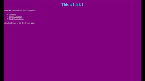 HTML Tutorial For Beginners Links YouTube