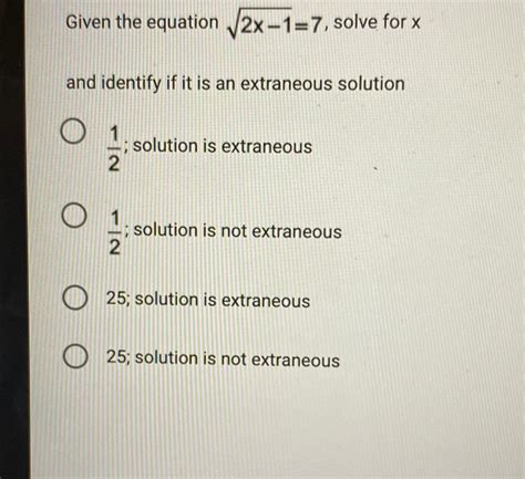 solved given the equation 2x 12 7 ﻿solve for x ﻿and