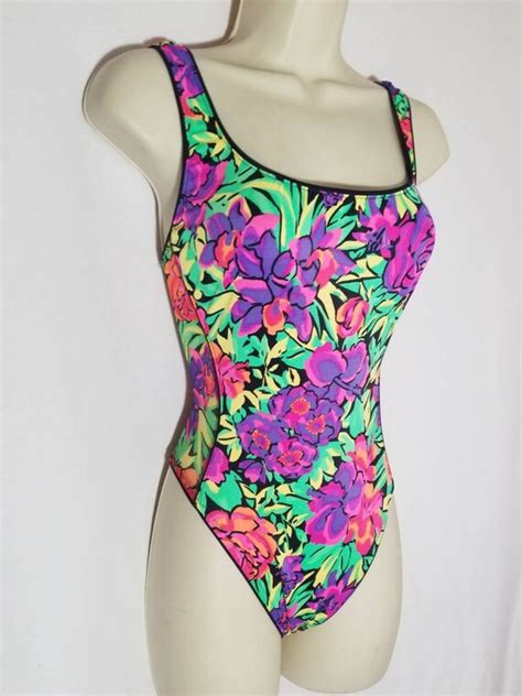 Not For Sale Catalina Neon Swimsuit Vintage 90s S Gem