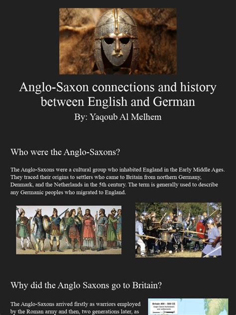 Anglo Saxon Presentation Download Free Pdf English Language Anglo