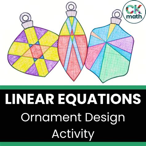 Linear Equations Ornament Design Activity Ckmath®