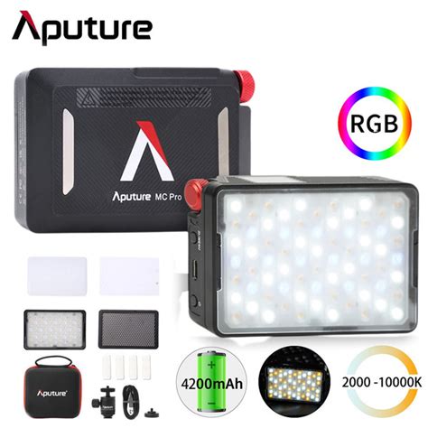 Aputure MC Pro RGBWW Светодиодный свет для видеосъемки, 2000K-10000K ...