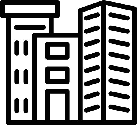 Vector Design Building Icon Style 22230644 Vector Art At Vecteezy