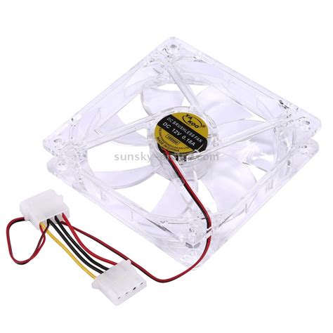 12025 4 핀 Dc 12v 030a 컴퓨터 케이스 쿨러 냉각 팬 Led 색상 조명 크기 120x120x25mm 투명