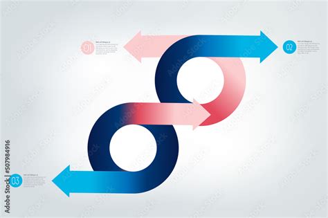 Arrow Infographic Scheme Chart Stock Vector Adobe Stock