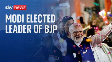 Watch Live India Pm Narendra Modi Is Elected Leader Of Bharatiya