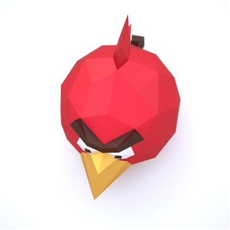 Angry Bird Red 3d Model By Ultraland Artofit