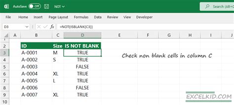 NOT Function Excel Bootcamp