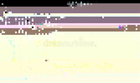 Trendy Glitch Pattern On Dark Background Abstract Geometric Elements