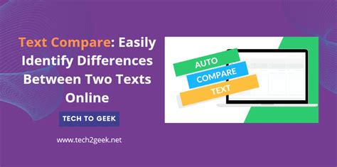 Text Compare Easily Identify Differences Between Two Texts Online In Online Tech Texts