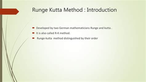 Runge Kutta Method PPTX