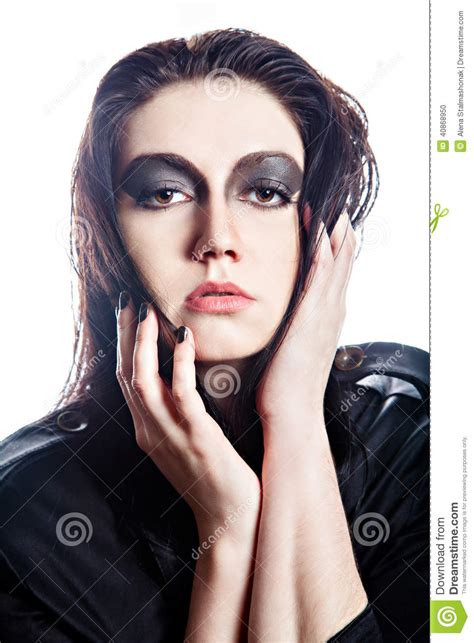Trucco Di Stile Di Punk Rock Fotografia Stock Immagine Di Orli