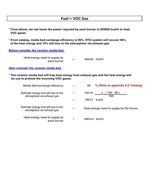 Apb Calculation Voc Gas Pdf Combustion Mole Unit