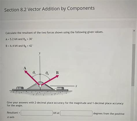 Solved Section 82 ﻿vector Addition By Componentscalculate