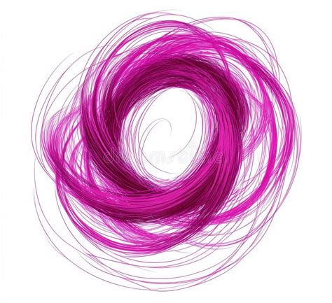 Hand Drawn Abstract Background Element Featuring Round Scribble Stock
