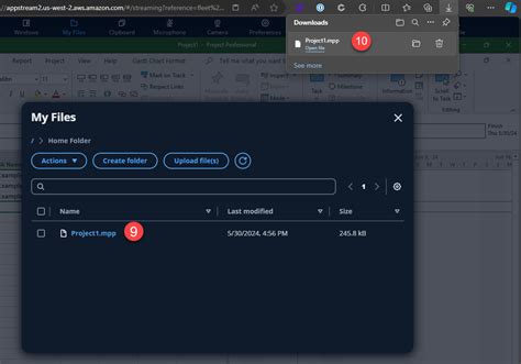 Save As A Microsoft Project File Mpp In Appstream