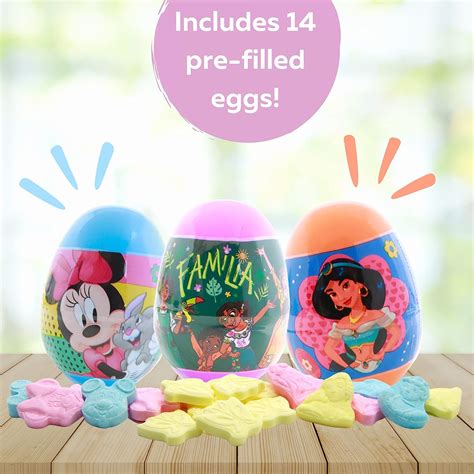 Candy Filled Plastic Easter Eggs Disney Themed Egg Hunt With Hard Candies Inside 247 Ounces