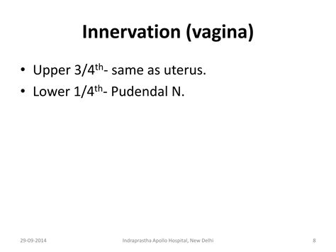 Anatomy For Anaesthesia Nerve Supply Of Uterus And Cervix Ppt