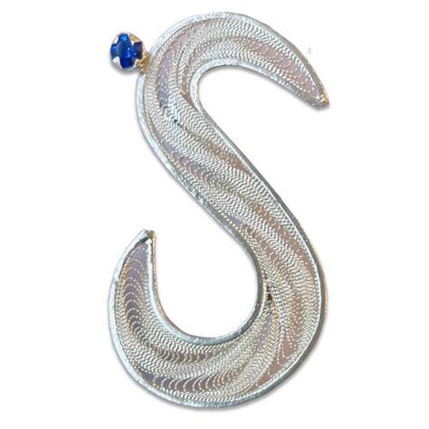 Silver S Pin Sia Store