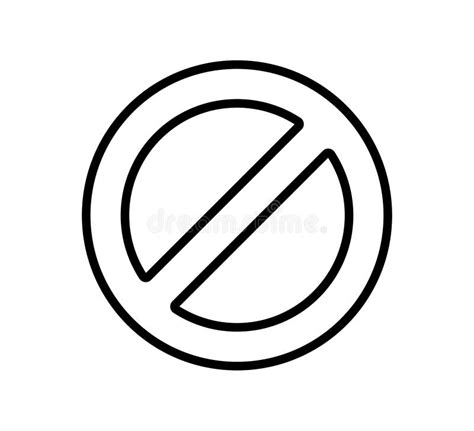禁止的圆圈标志 禁止图标 禁用图标 十字线符号圆 警告帧符号 禁止 向量例证 插画 包括有 法律 存取 298915920