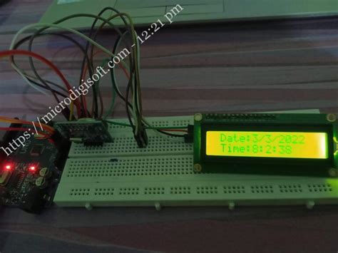 Interfacing Rtc Ds1307 At24c32 Eeprom I2c Lcd With Arduino