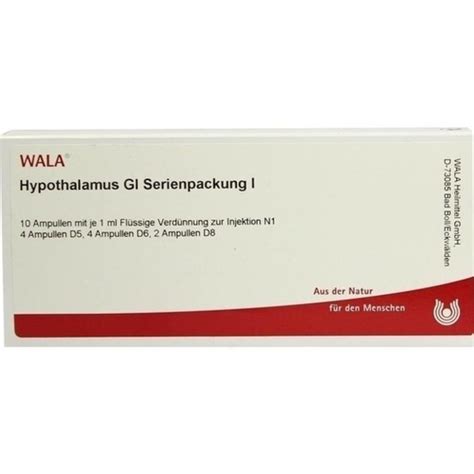 HYPOTHALAMUS GL SERIE I FIALE 10 X 1 ML Erbofarma Farmaci Generici