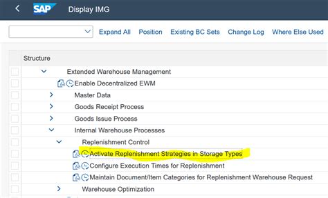 steps in automatic replenishment in sap ewm sap community