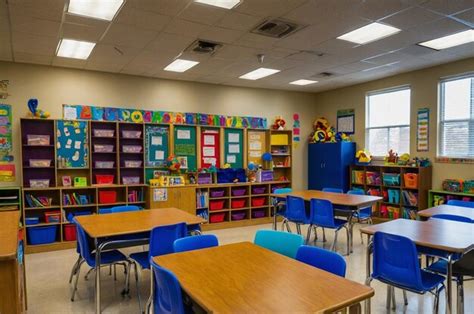 Classroom With Collaborative Learning Areas Premium Ai Generated Image