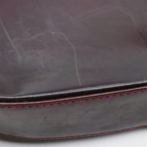 Salvatore Ferragamo Gancini Ombré Polished Leather Shoulder Bag Ebth