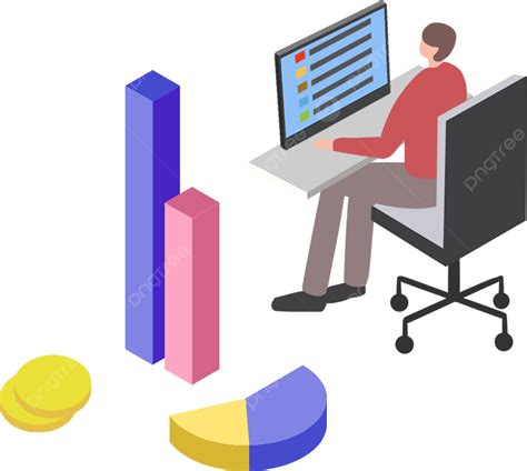 손으로 그린 25d 책상 일러스트 그림 하 얀 탁자 사무 용 책상 파란색 컴퓨터 Png 일러스트 및 Psd 이미지 무료 다운로드 Pngtree