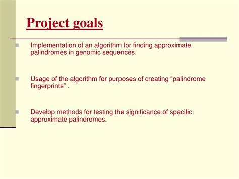 PPT Finding Approximate Palindromes In Genomic Sequences PowerPoint Presentation ID
