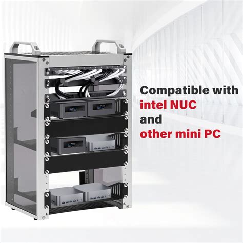 DeskPi RackMate T Inch U Server Cabinet For Network Servers Audio And Video Equipment