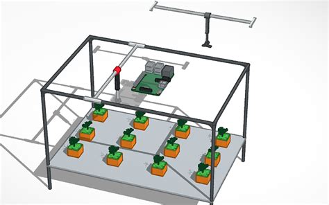 3d Design Greenhouse Bench Vases Tinkercad