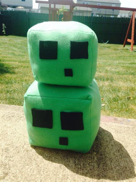 Handmade Minecraft Slime Plush Toy Etsy