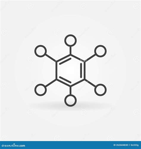 Simple Chemical Molecule Vector Chemistry Concept Outline Icon Stock Vector Illustration Of